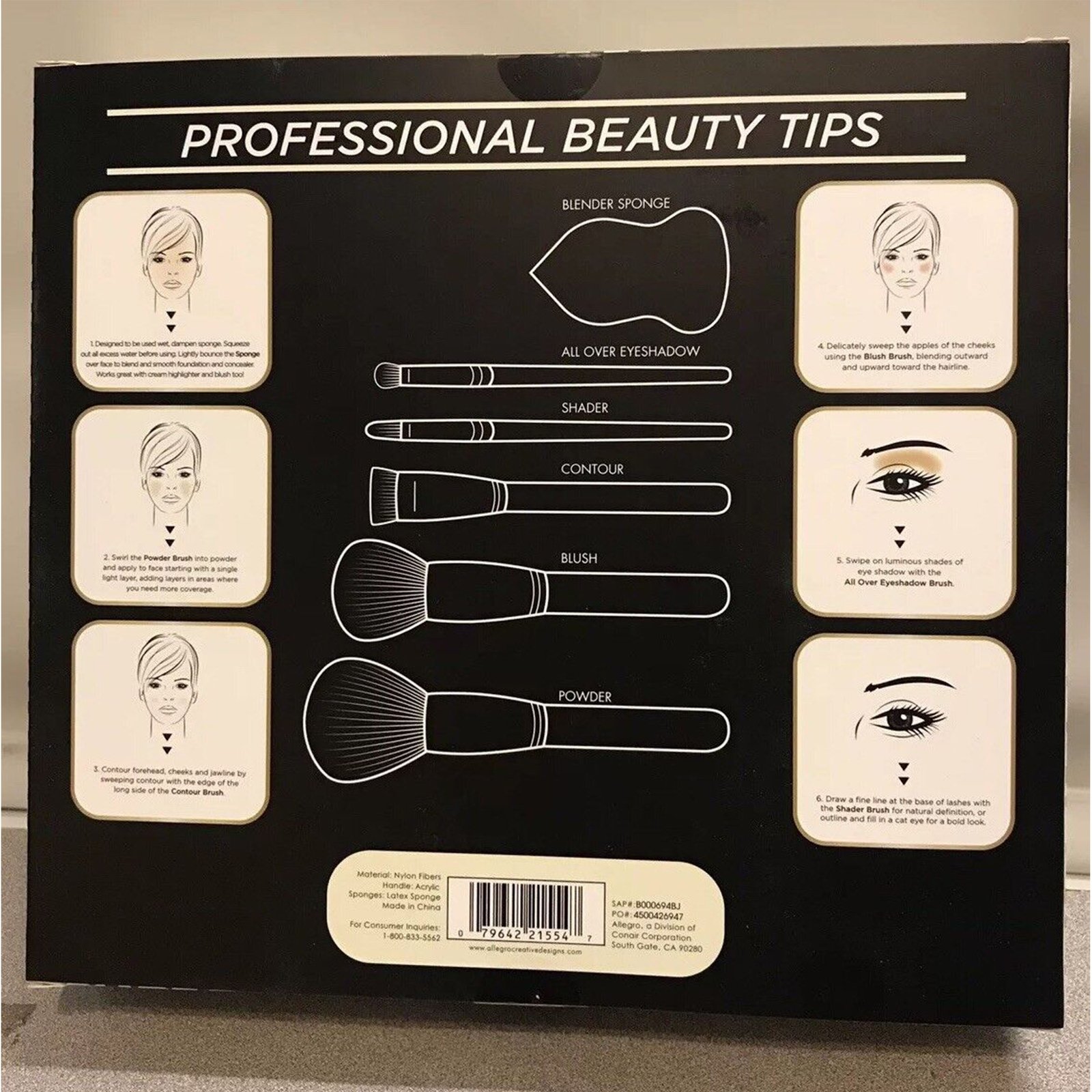 Primrose Hill: Primrose Hill 7 Piece Face and Eye Brush Set